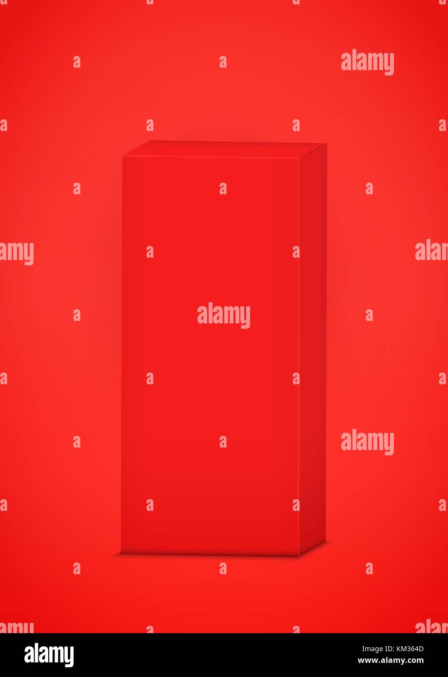 Red box on red background Stock Vector Image & Art - Alamy