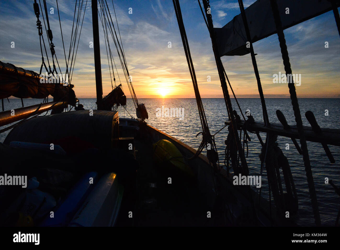 Brixham trawler at sea Stock Photo - Alamy