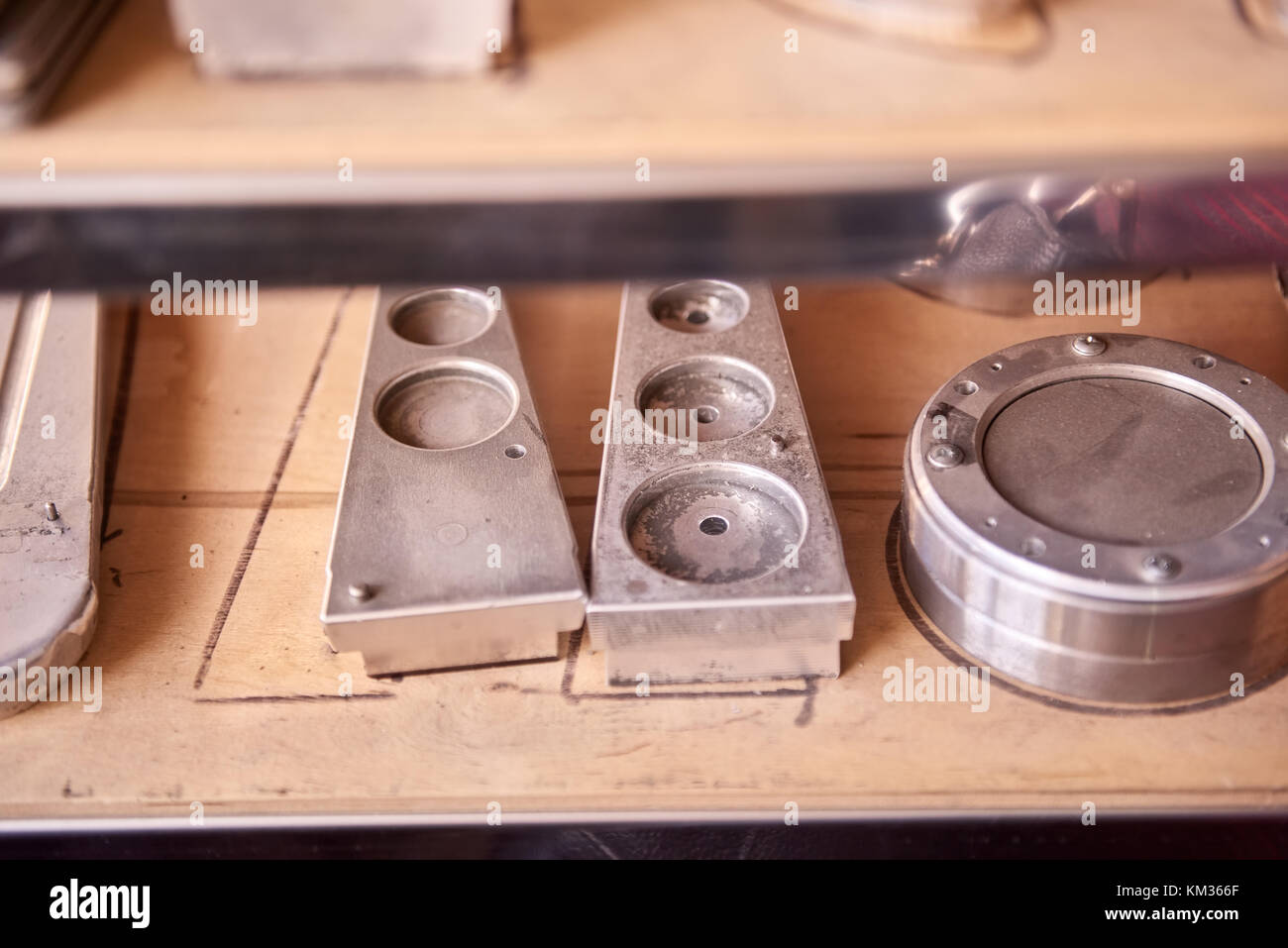 Steel parts covered in dust Stock Photo - Alamy