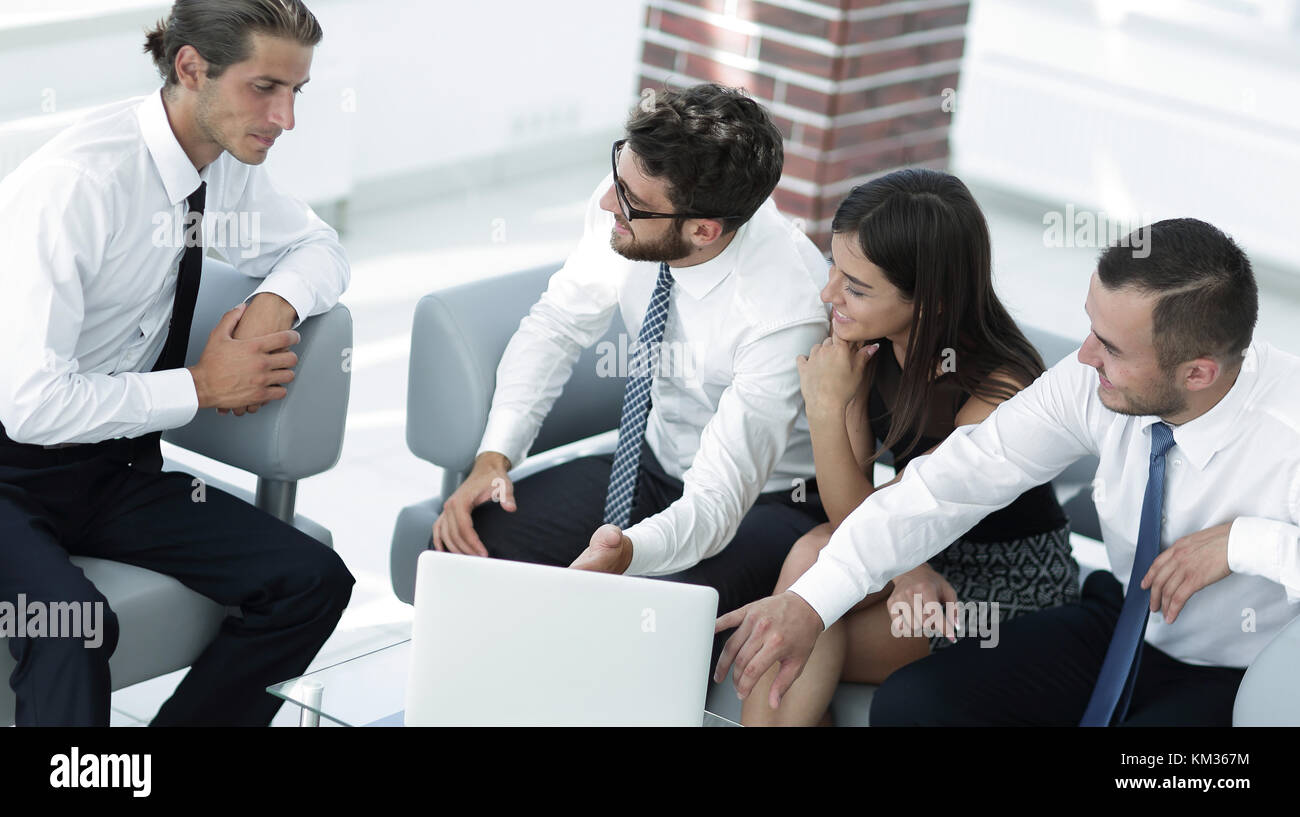 Manager and business team discussing business issues Stock Photo - Alamy