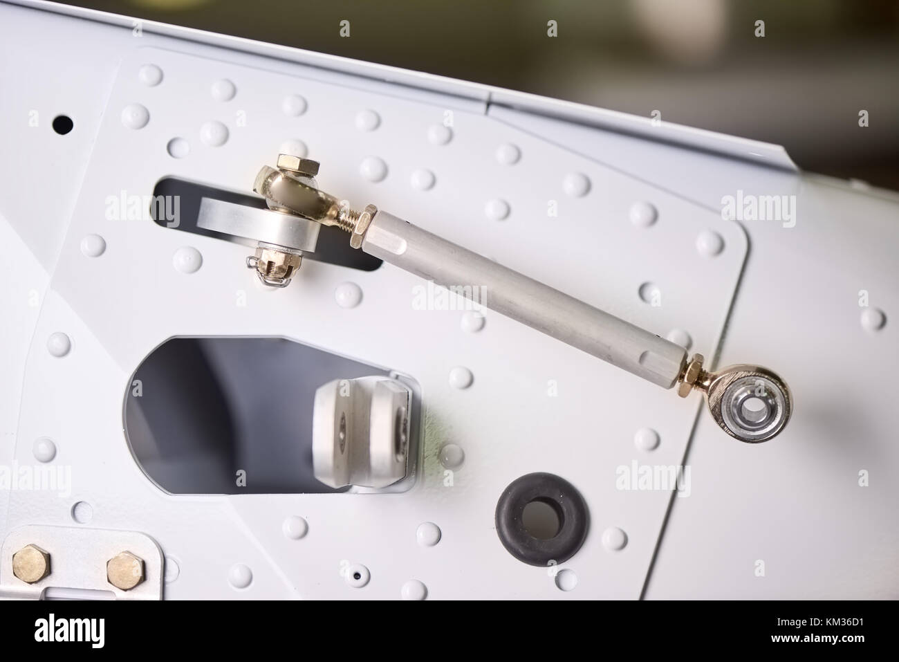 Aircraft part close up Stock Photo - Alamy