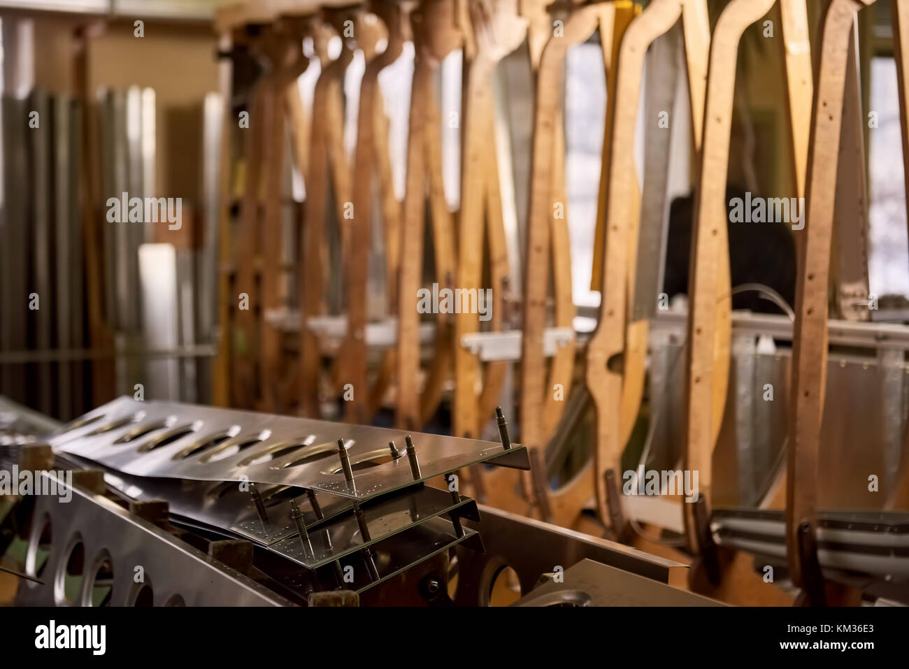 Steel panels with blind rivets Stock Photo - Alamy