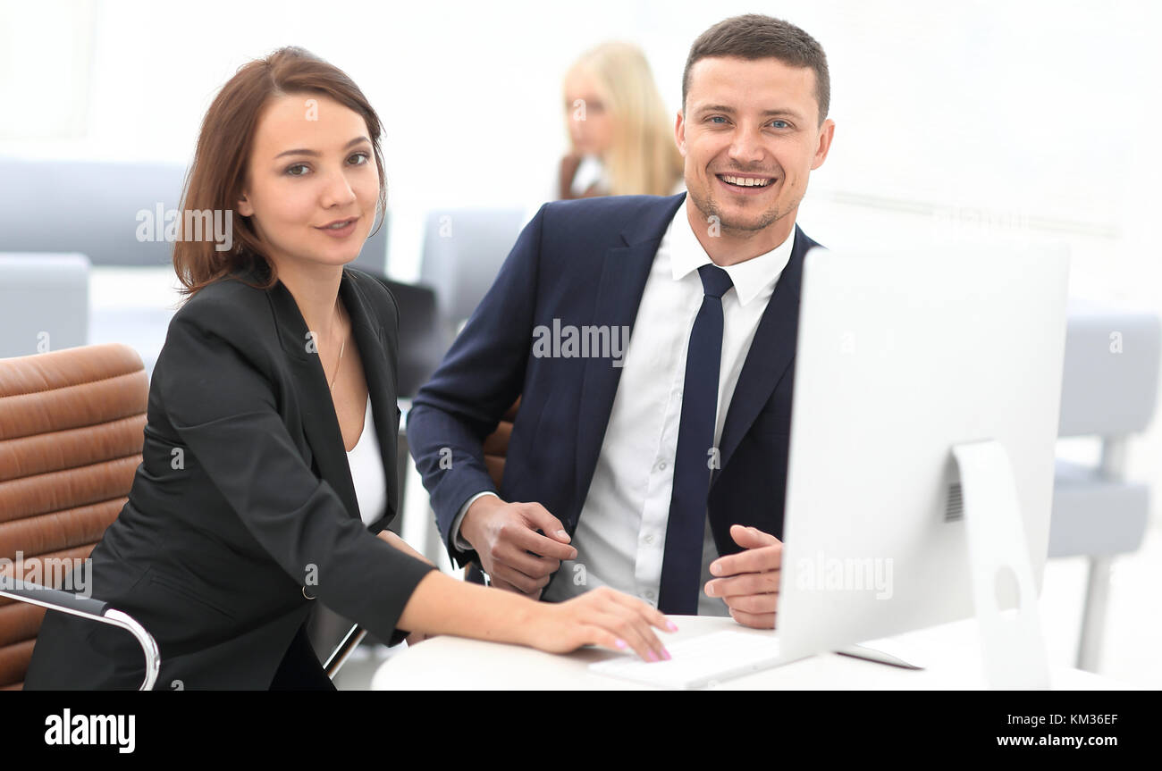 Experienced company employees sitting hi-res stock photography and ...