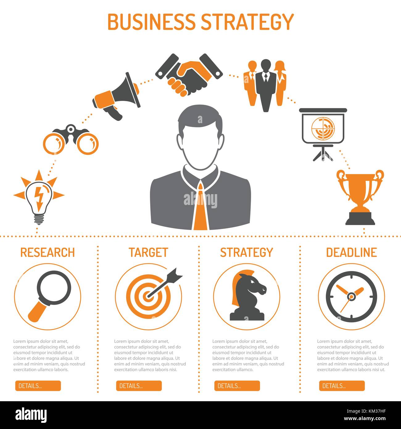 Success process symbol businessman Cut Out Stock Images & Pictures - Alamy