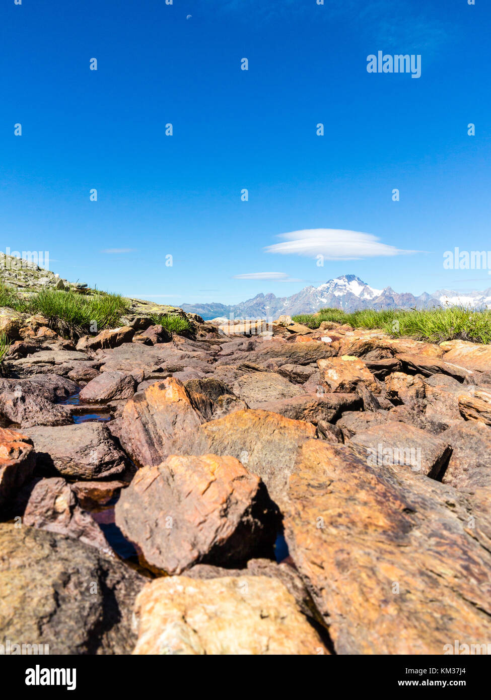 Rocks in alp mountain hi-res stock photography and images - Alamy