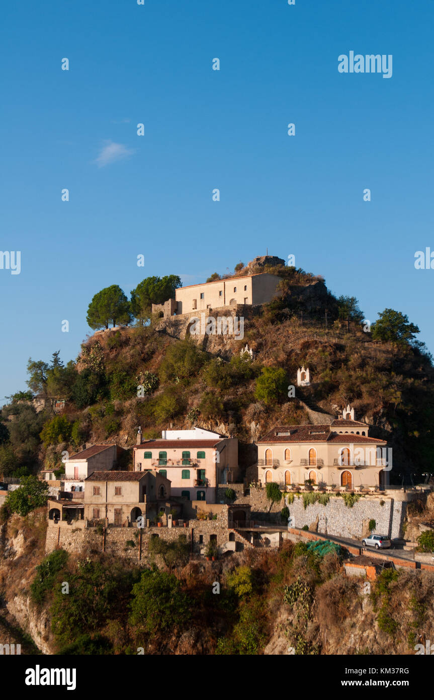A view of the village of Savoca, Sicily, Italy. The town was the ...