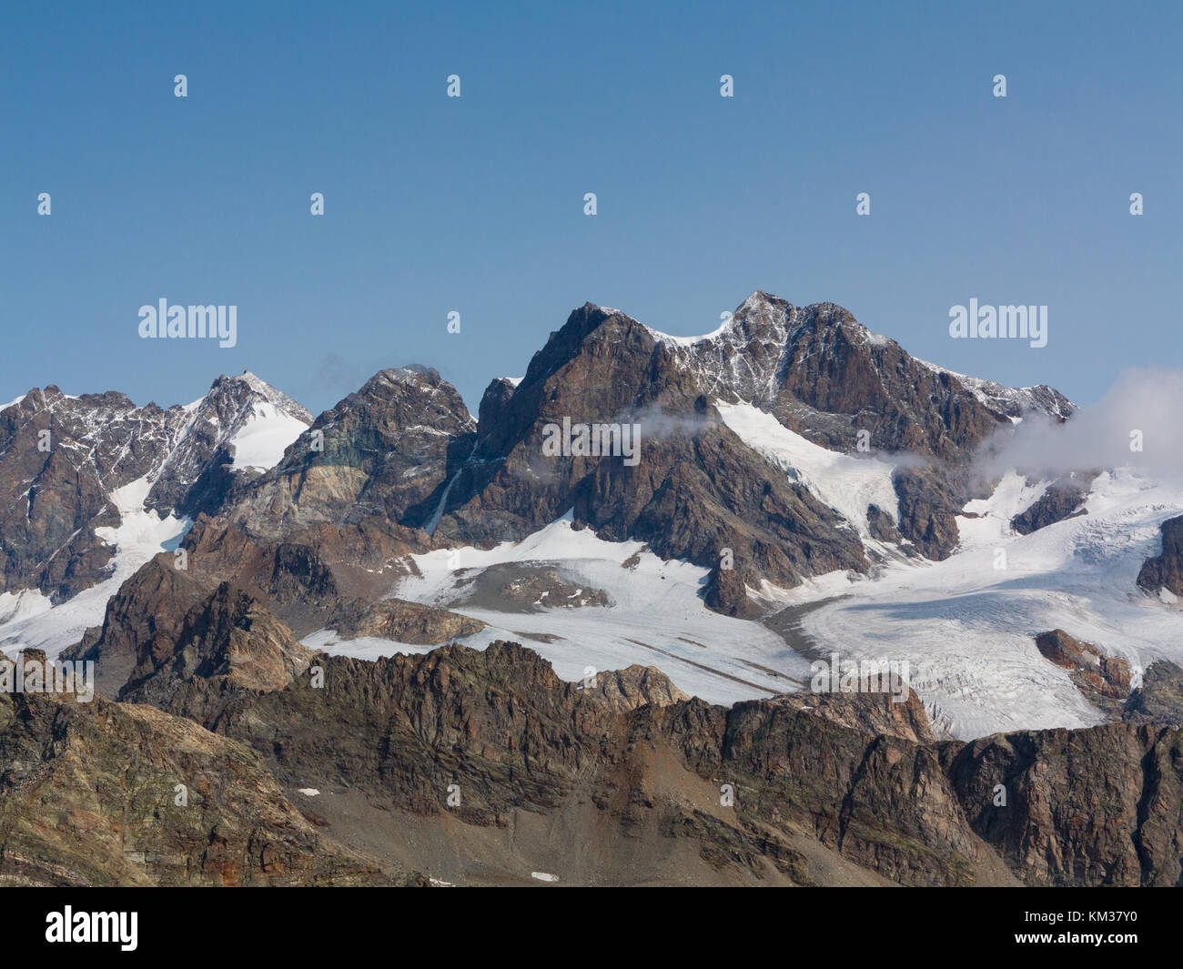 Mountain landscape, peaks and glaciers - Italian Alps Stock Photo - Alamy