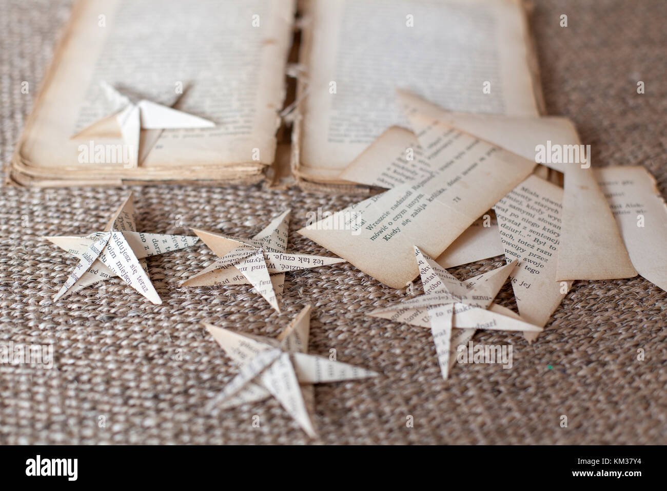 origami paper stars Stock Photo - Alamy