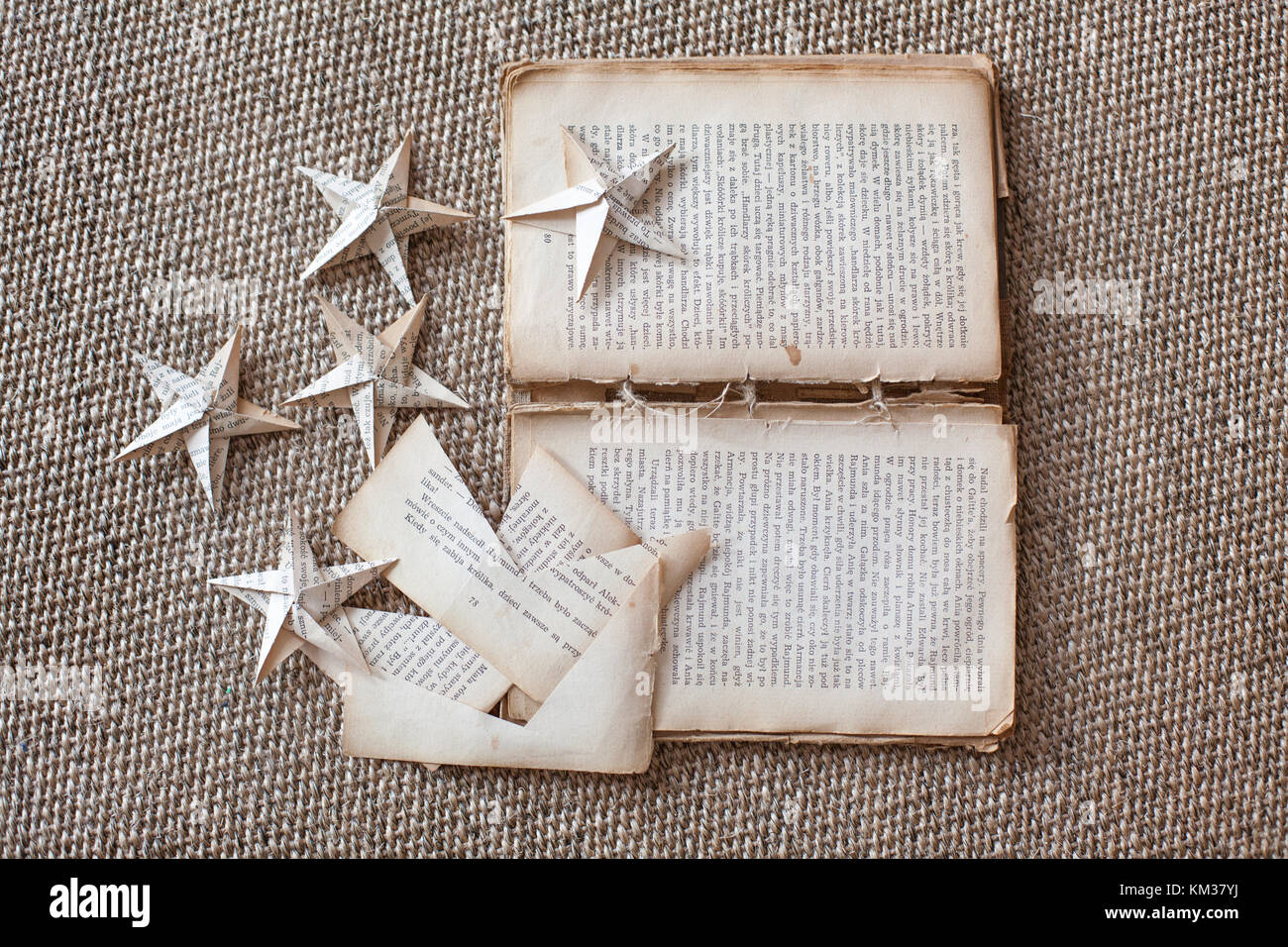 origami paper stars Stock Photo - Alamy