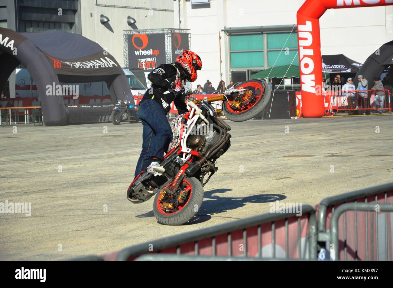 Motorbike exposition and race Stock Photo - Alamy