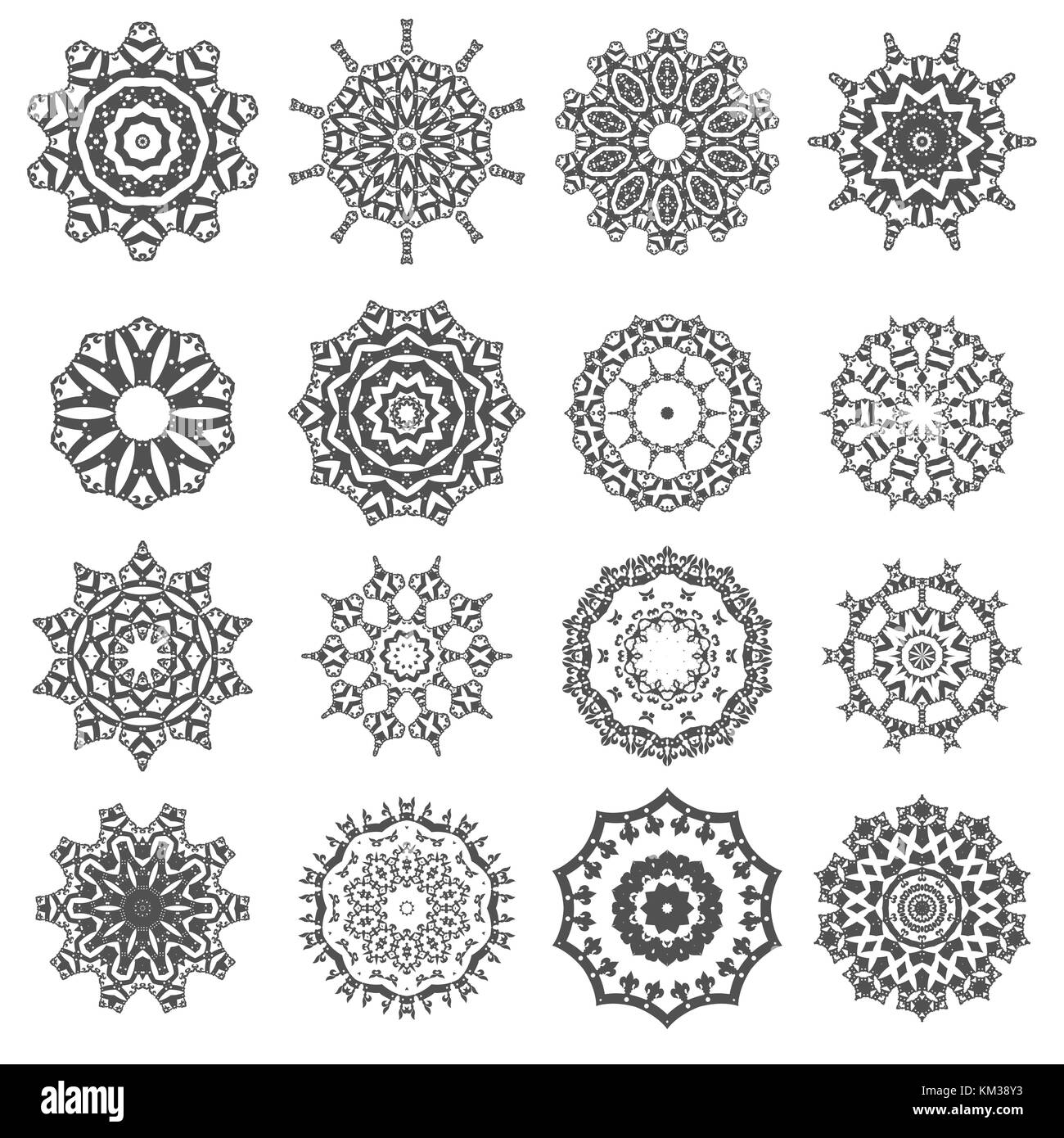 Set of Mandala Stock Vector Image & Art - Alamy