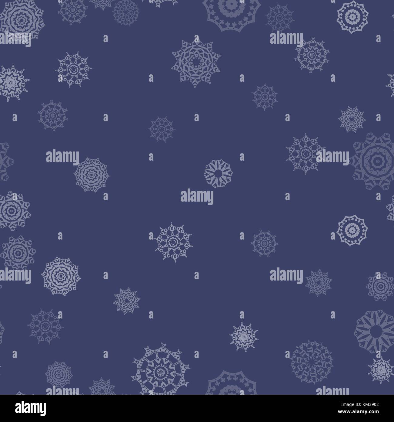 Winter Seamless Snowflake Pattern Stock Vector Image & Art - Alamy