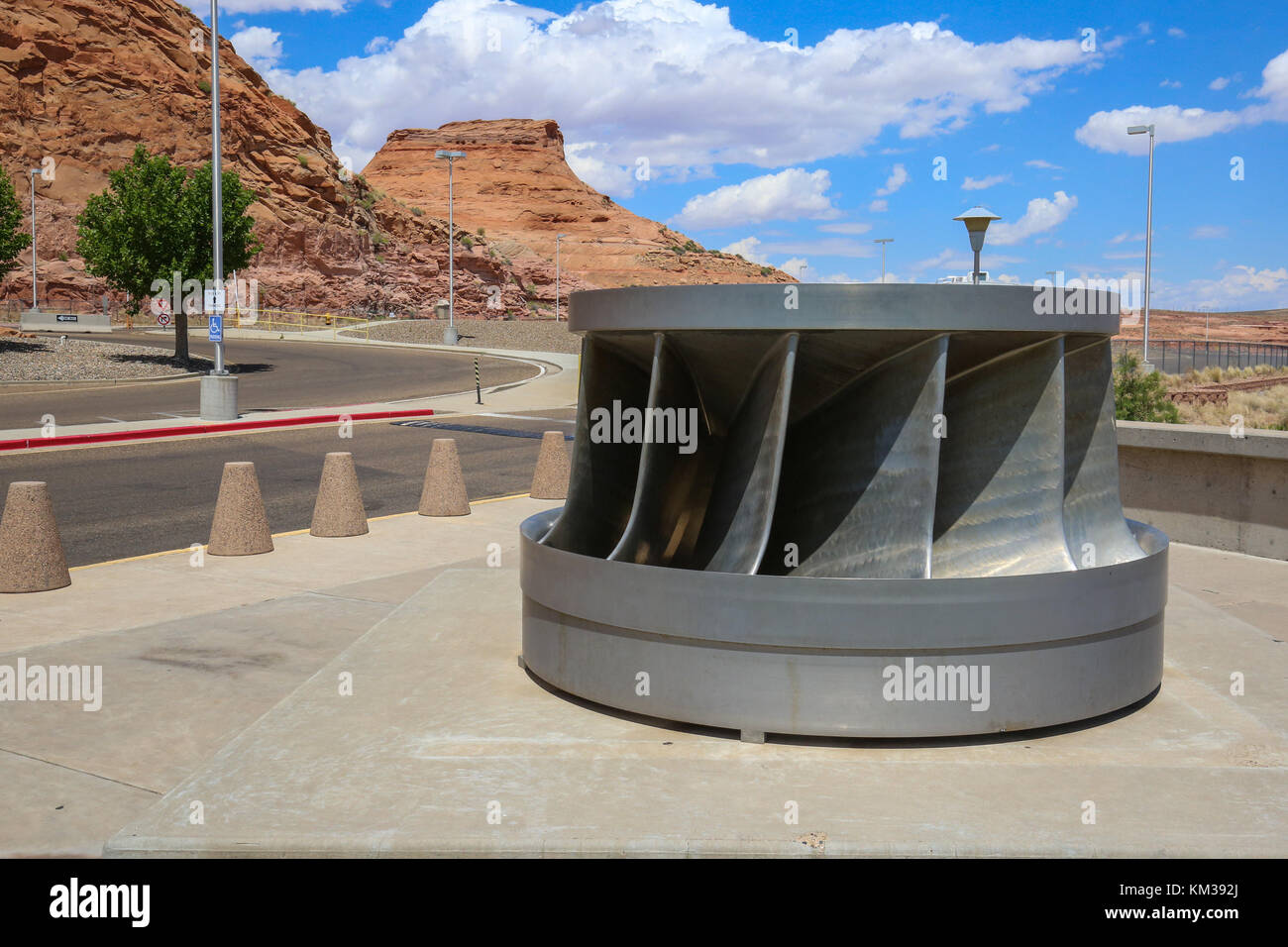 A Turbine on the grounds of the Carl Hayden Visitor Center At Glen ...