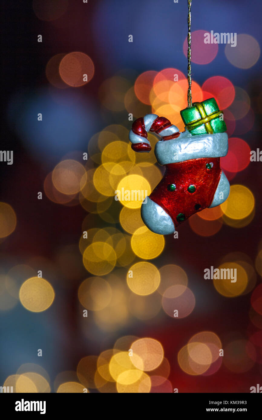 Christmas Ornament with lights Stock Photo - Alamy