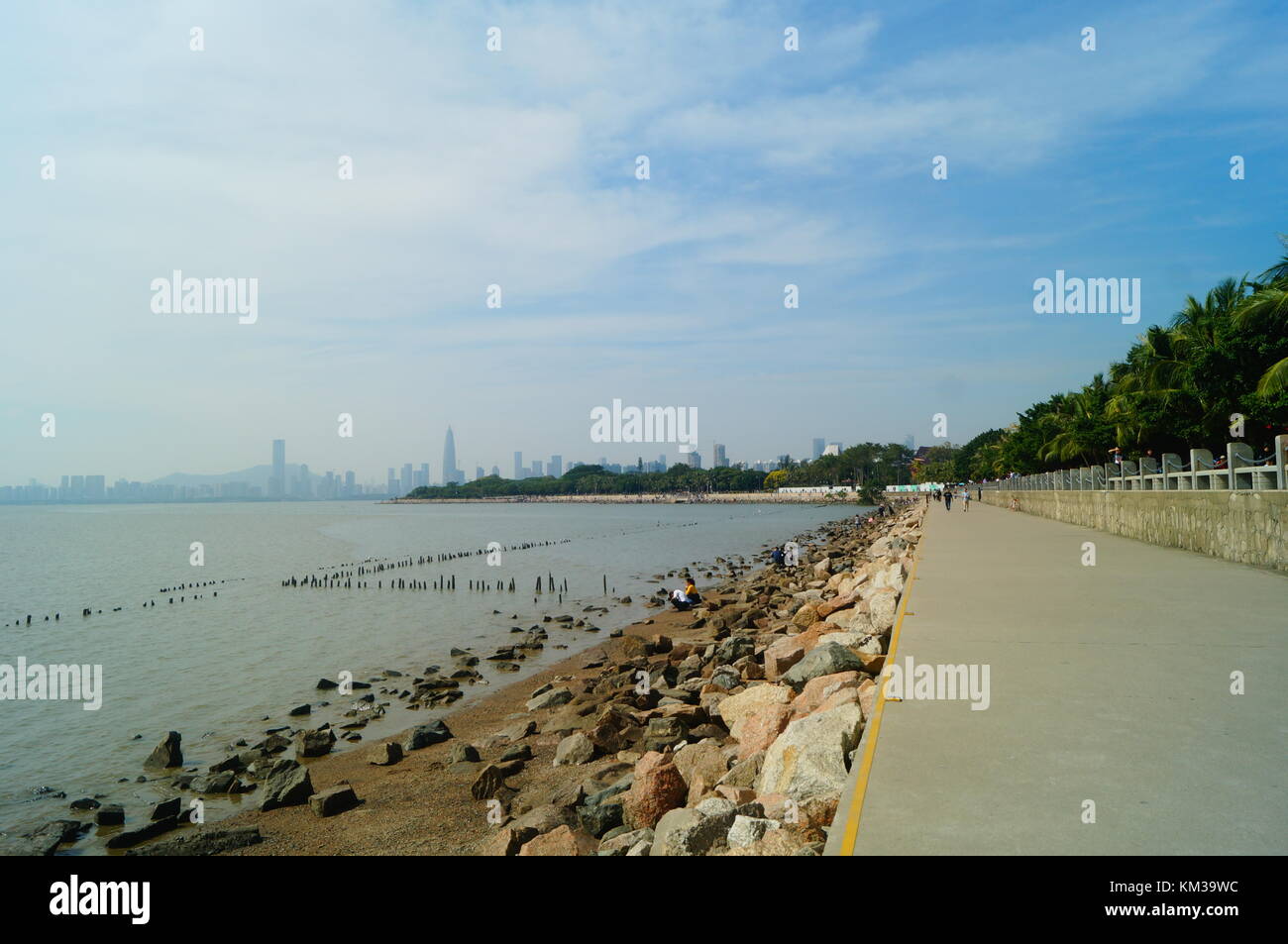 The beach and sea scenery of the Gulf of Shenzhen, a very beautiful ...