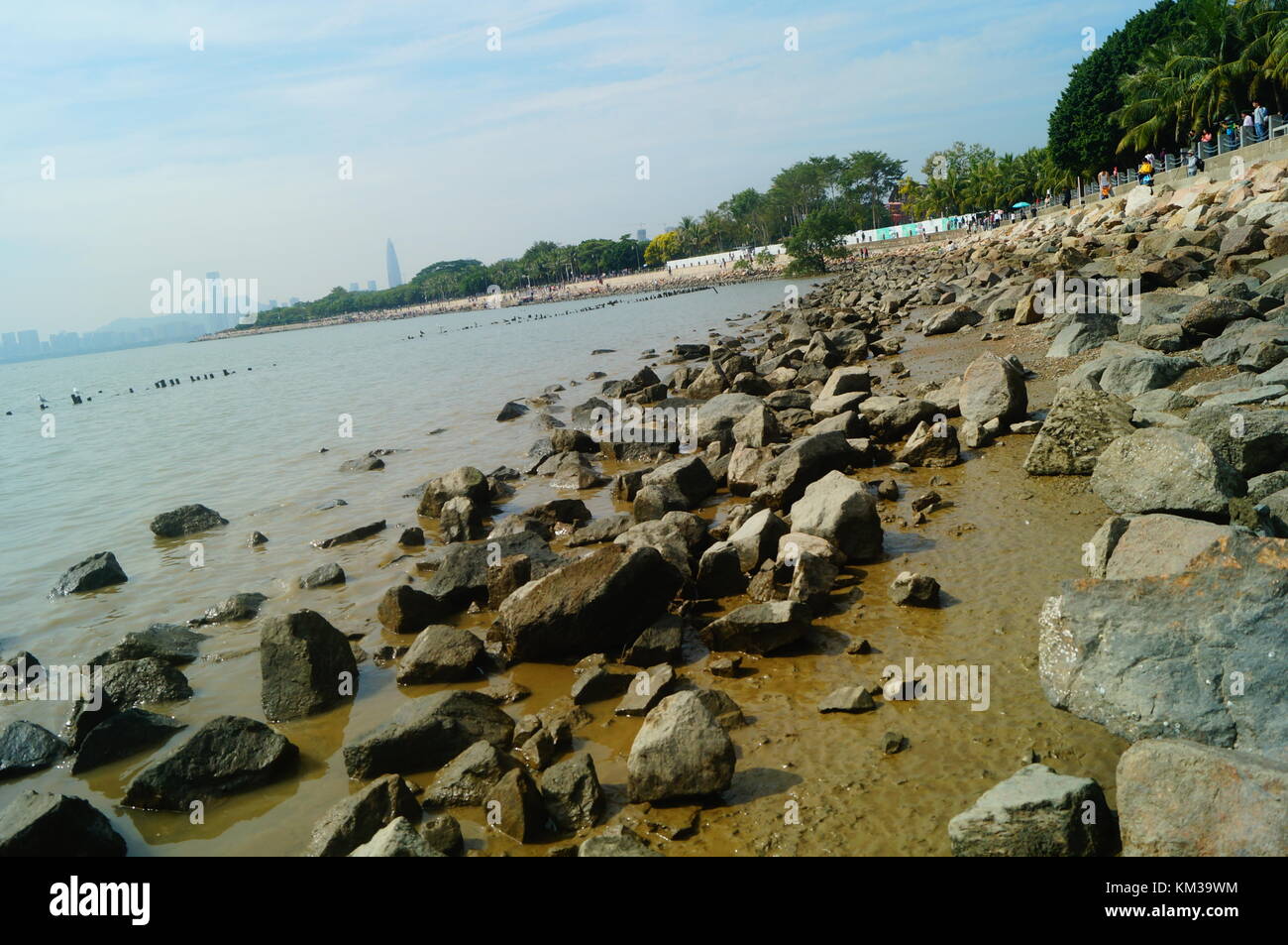 The beach and sea scenery of the Gulf of Shenzhen, a very beautiful ...