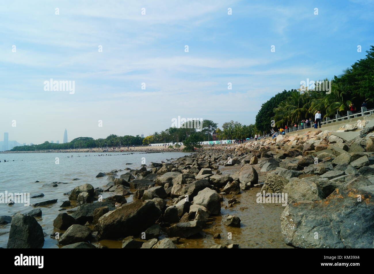 The beach and sea scenery of the Gulf of Shenzhen, a very beautiful ...