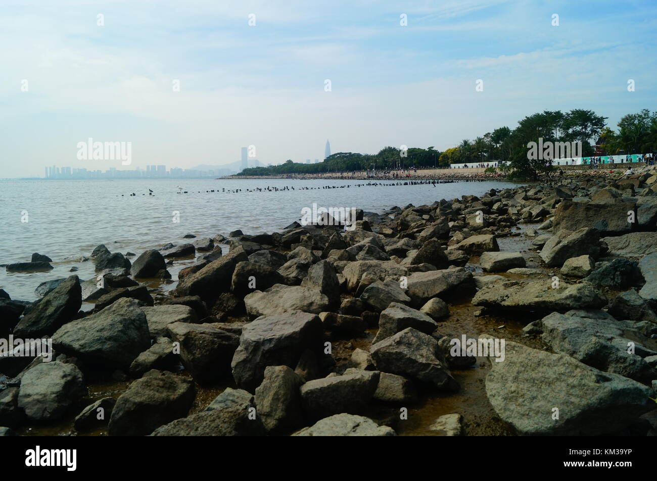 The beach and sea scenery of the Gulf of Shenzhen, a very beautiful ...