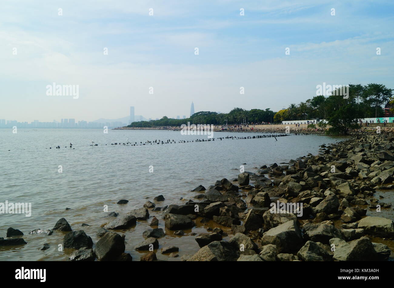 The beach and sea scenery of the Gulf of Shenzhen, a very beautiful ...