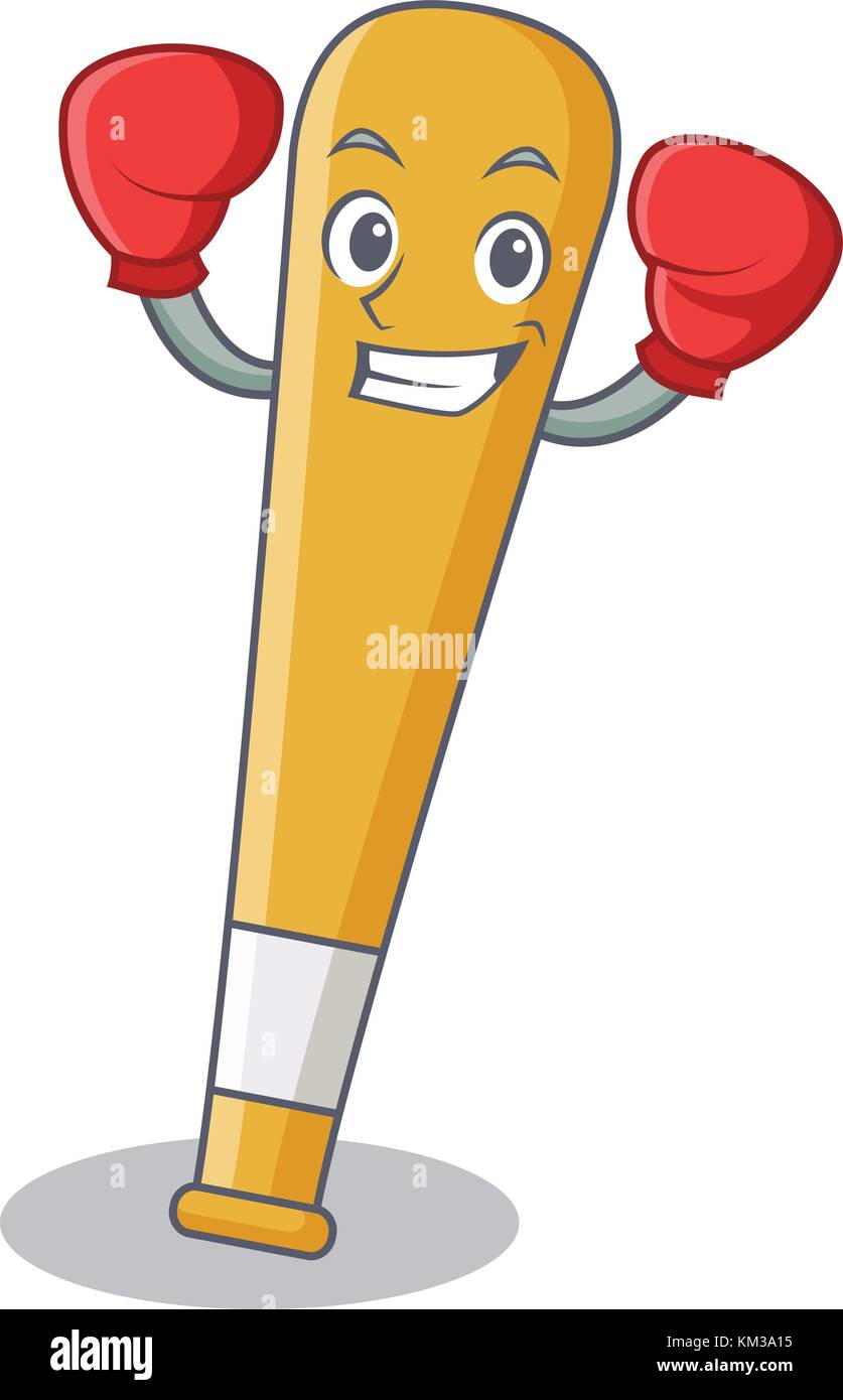 Boxing baseball bat character cartoon Stock Vector Image & Art - Alamy
