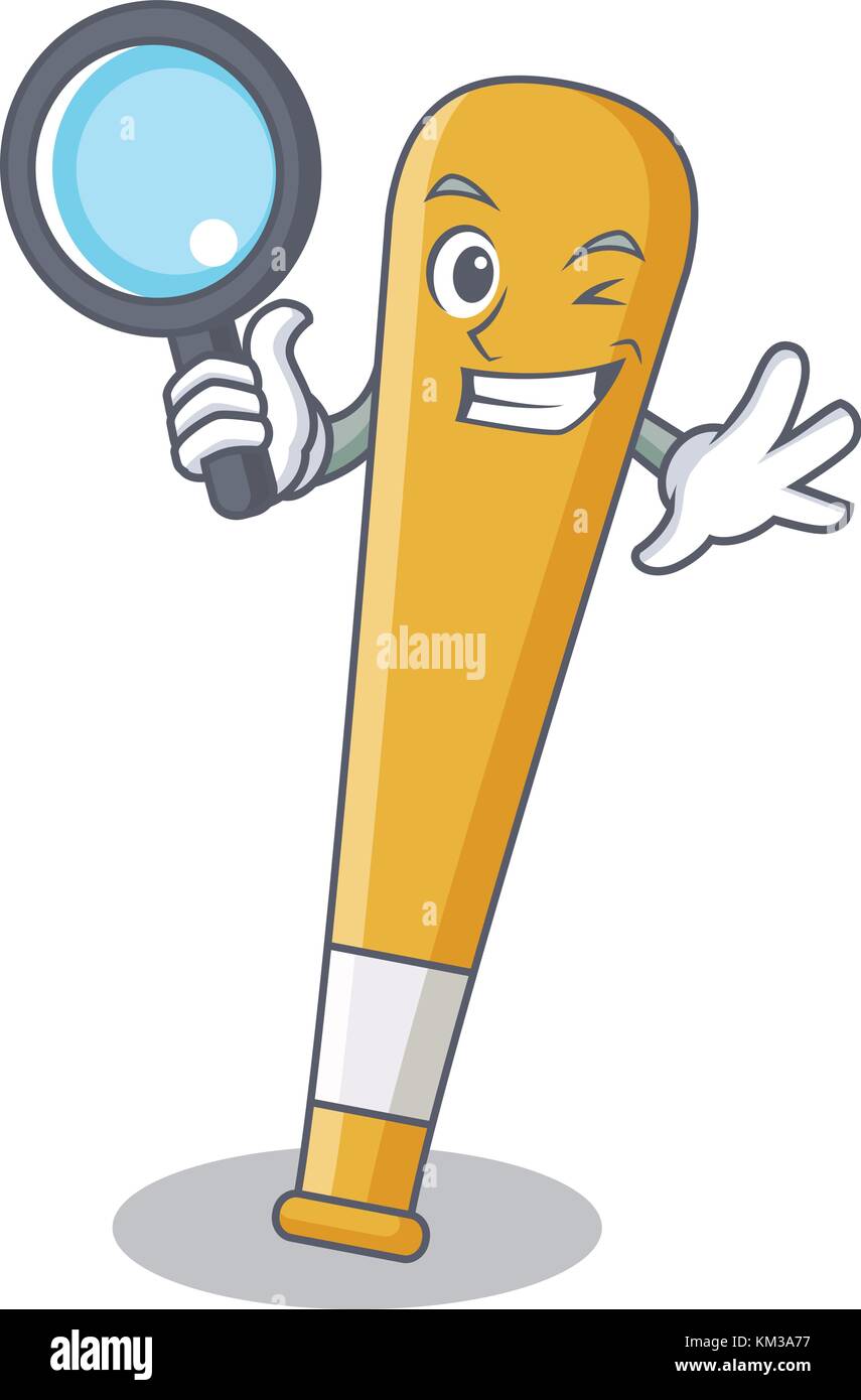 Detective baseball bat character cartoon Stock Vector Image & Art - Alamy