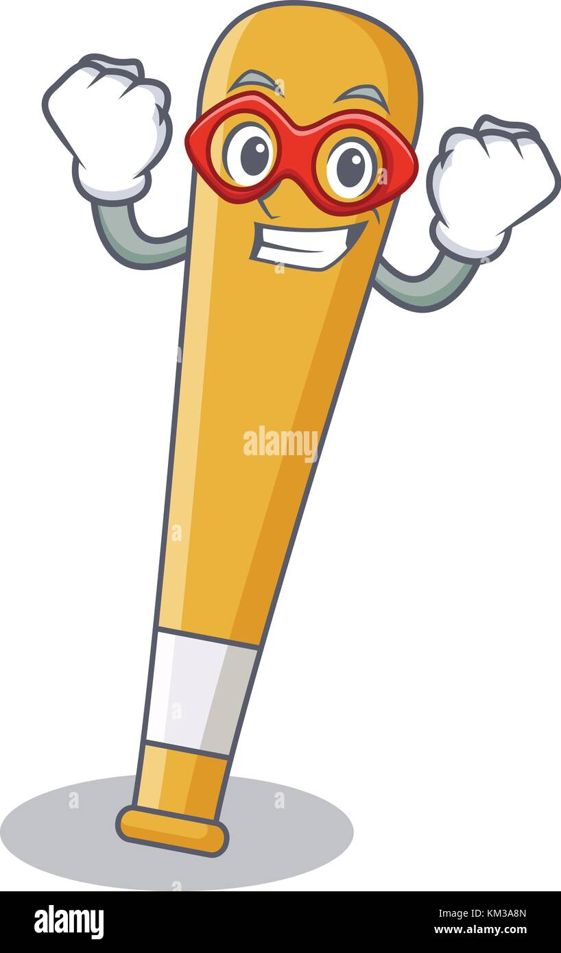 Super hero baseball bat character cartoon Stock Vector Image & Art - Alamy