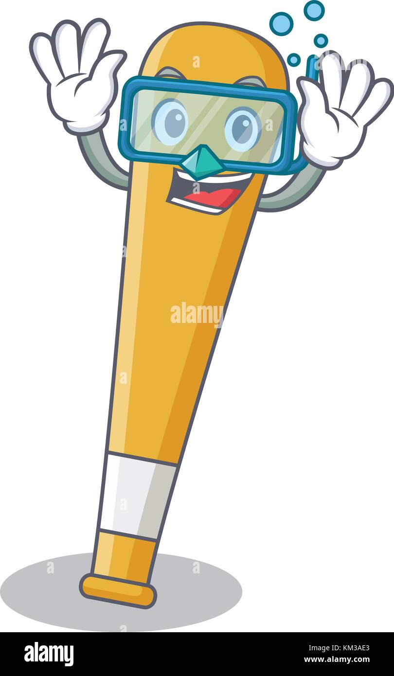Diving baseball bat character cartoon Stock Vector Image & Art - Alamy