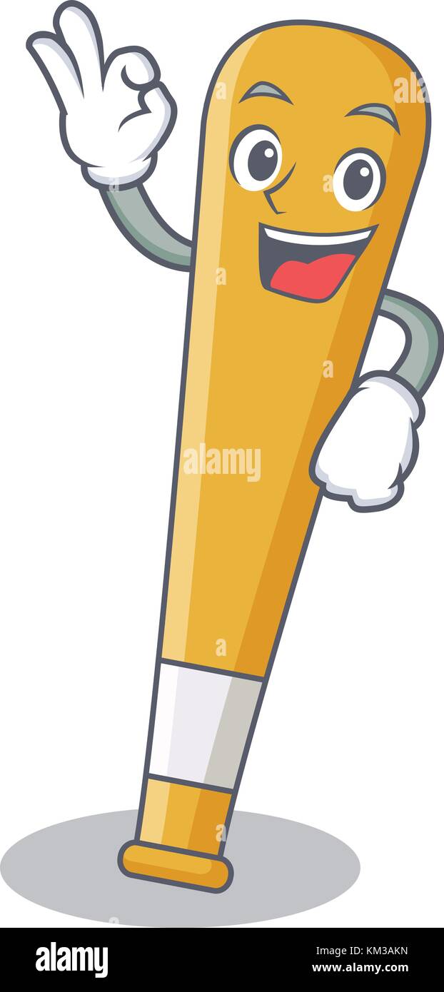 Okay baseball bat character cartoon Stock Vector Image & Art - Alamy