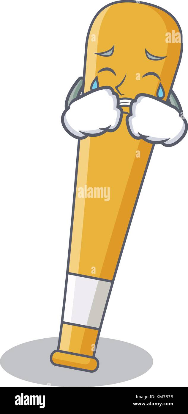 Crying baseball bat character cartoon Stock Vector Image & Art - Alamy
