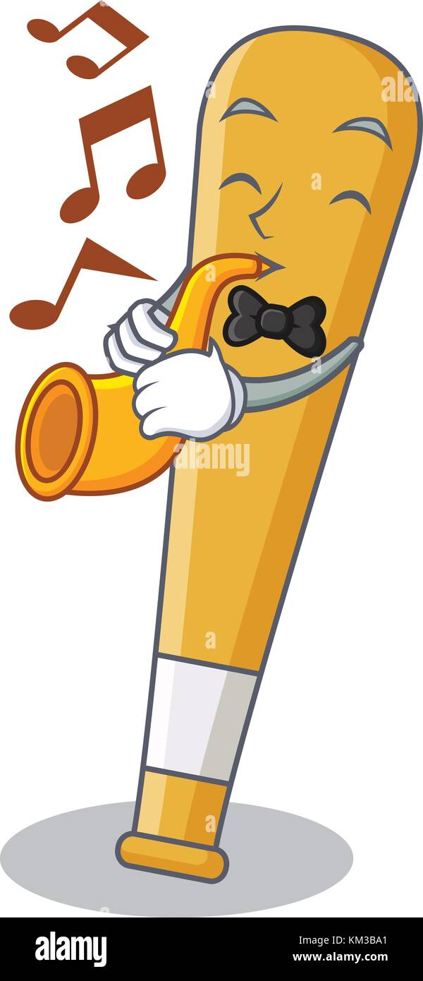 With trumpet baseball bat character cartoon Stock Vector Image & Art ...