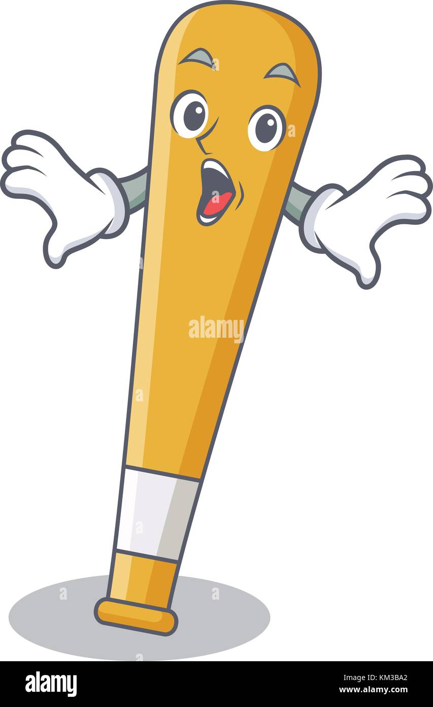 Surprised baseball bat character cartoon Stock Vector Image & Art - Alamy