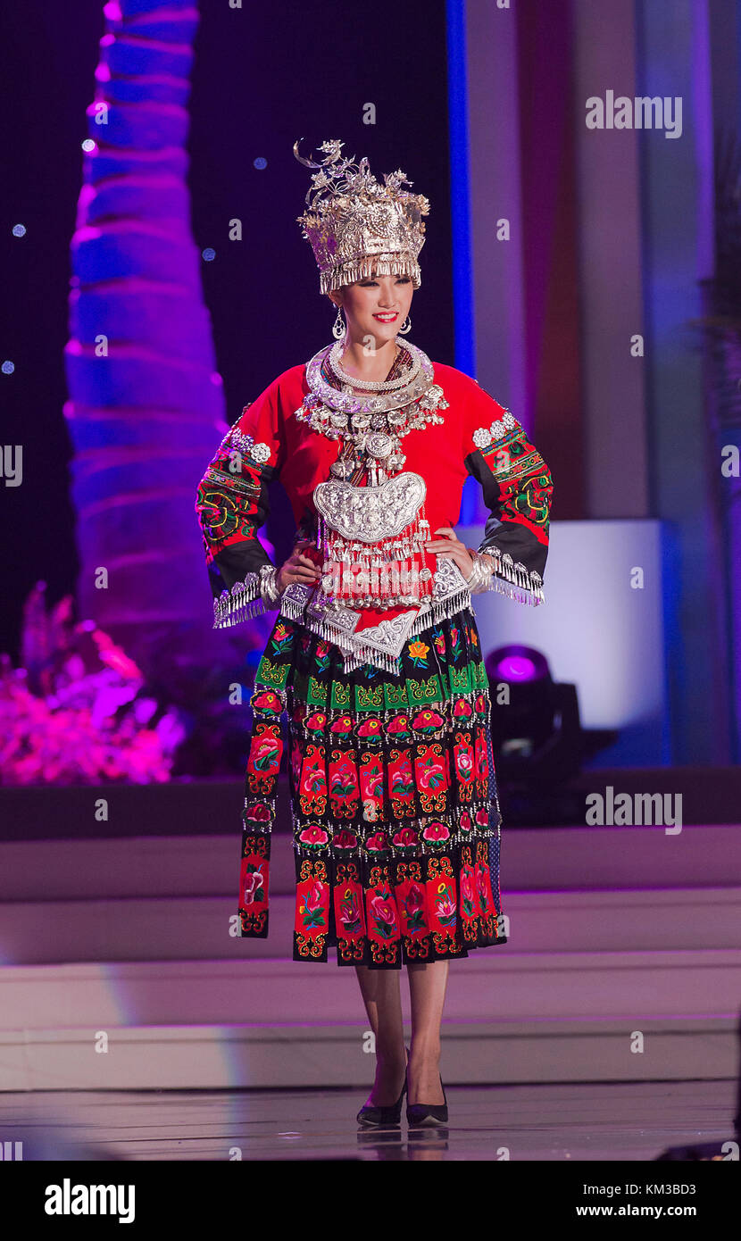DORAL, FL - JANUARY 21: Miss China Yanliang Hu 2014, The 63rd Annual ...