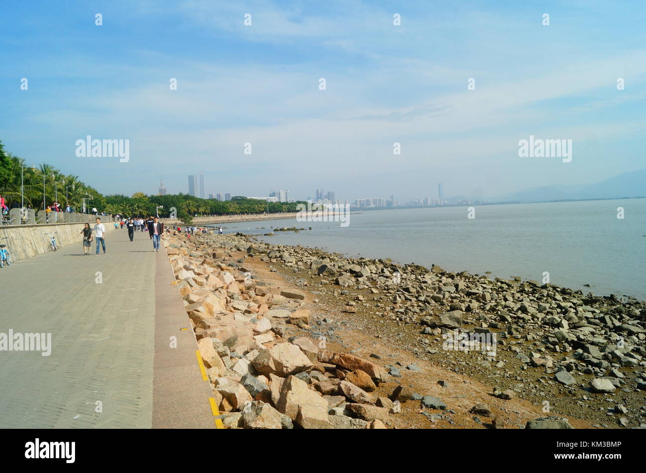 The beach and sea scenery of the Gulf of Shenzhen, a very beautiful ...