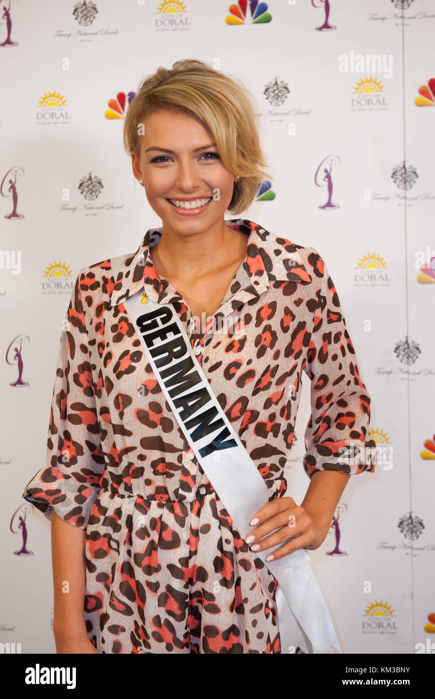 MIAMI, FL - JANUARY 20: GERMANY JOSEFIN DONAT attends a Miss Universe ...