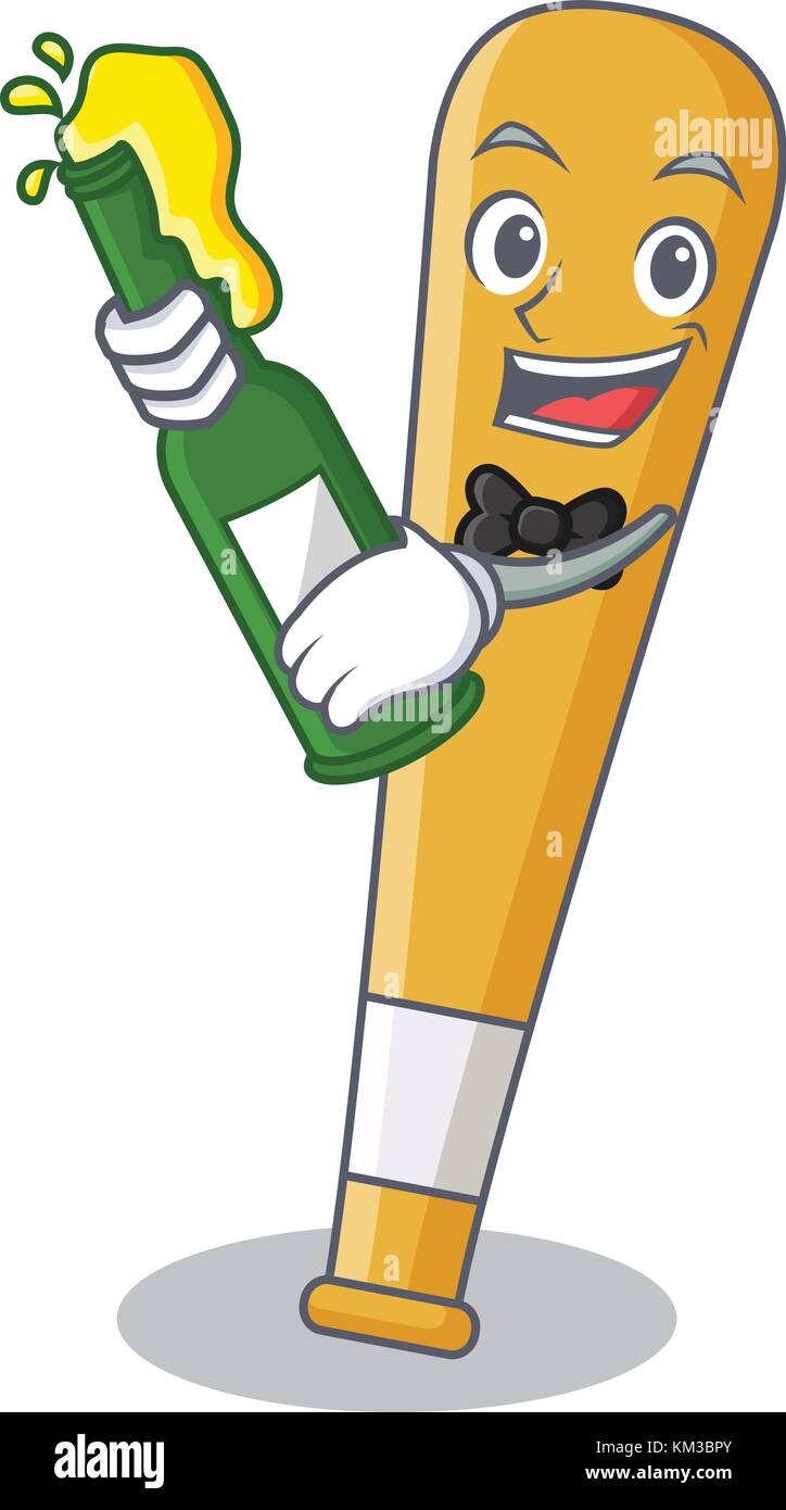 With beer baseball bat character cartoon Stock Vector Image & Art - Alamy