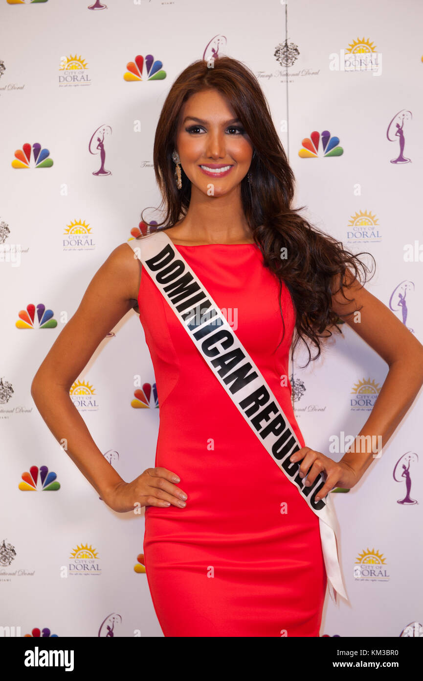MIAMI, FL - JANUARY 20: Miss Dominican Republic Kimberly Castillo ...
