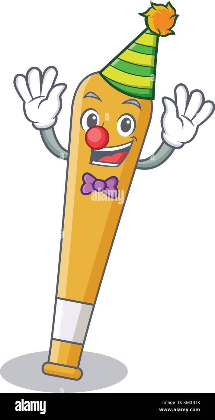 Clown baseball bat character cartoon Stock Vector Image & Art - Alamy