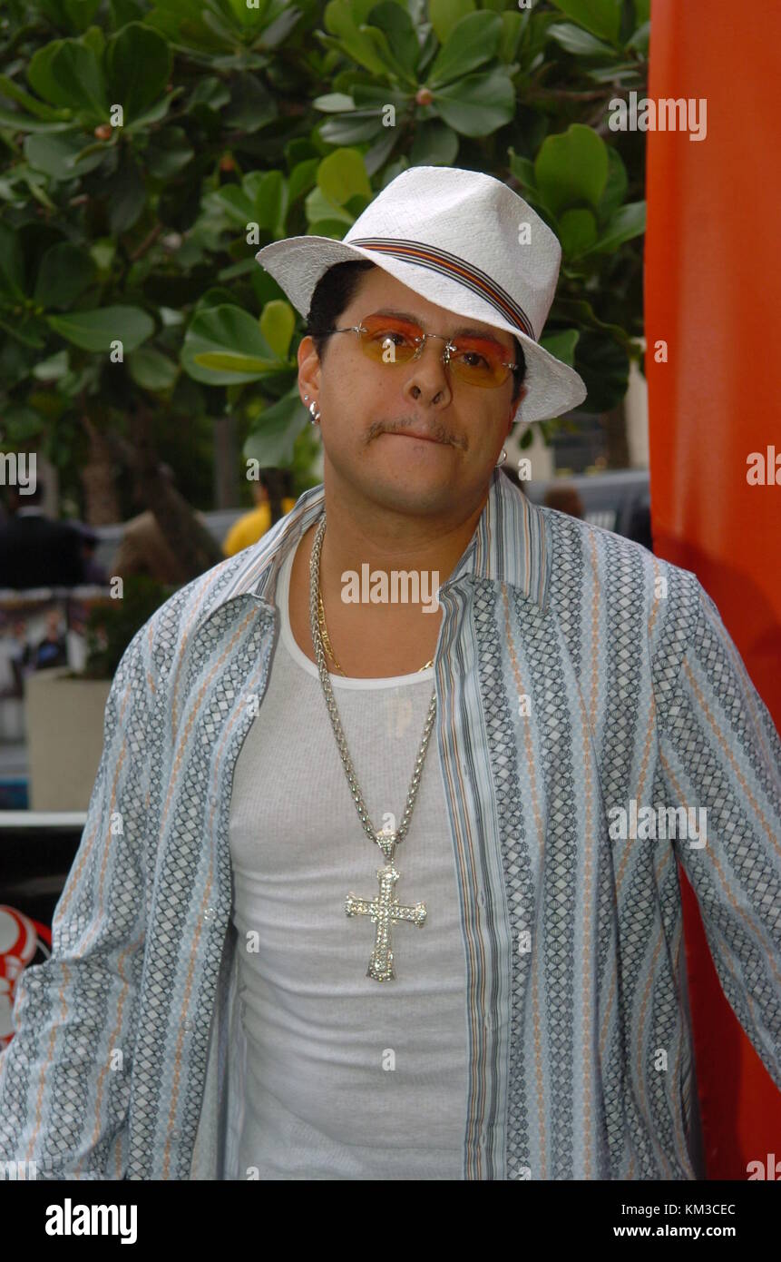 MIAMI - OCTOBER 10: Tito Puente Jr arrives at the 2004 Source Hip-Hop ...