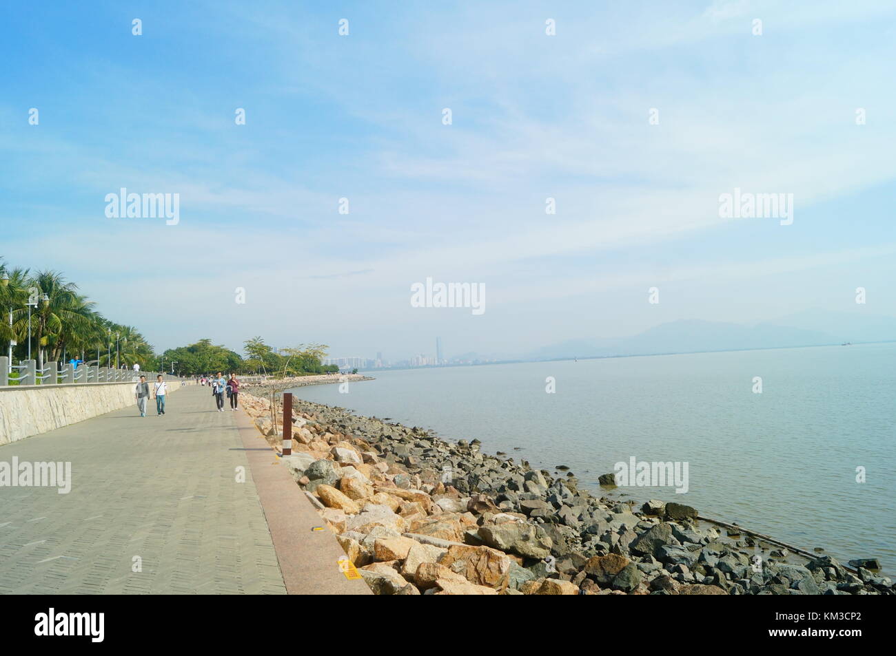 The beach and sea scenery of the Gulf of Shenzhen, a very beautiful ...