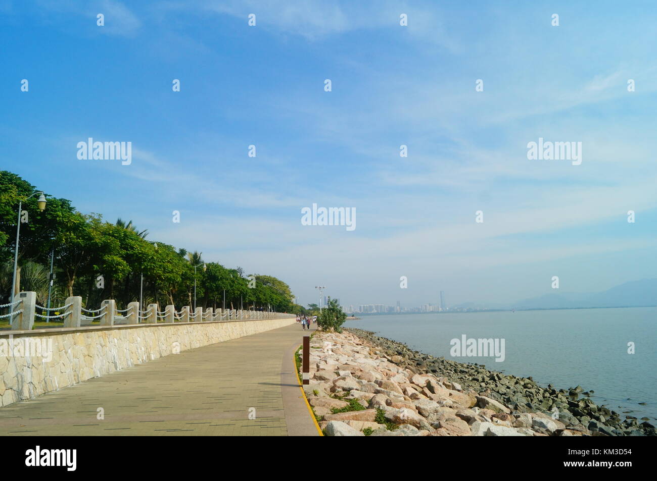 The beach and sea scenery of the Gulf of Shenzhen, a very beautiful ...