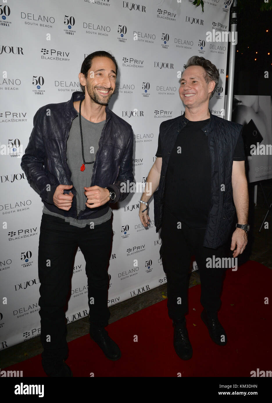 MIAMI BEACH, FL - DECEMBER 01: Adrien Brody, Jason Binn attends DuJour ...