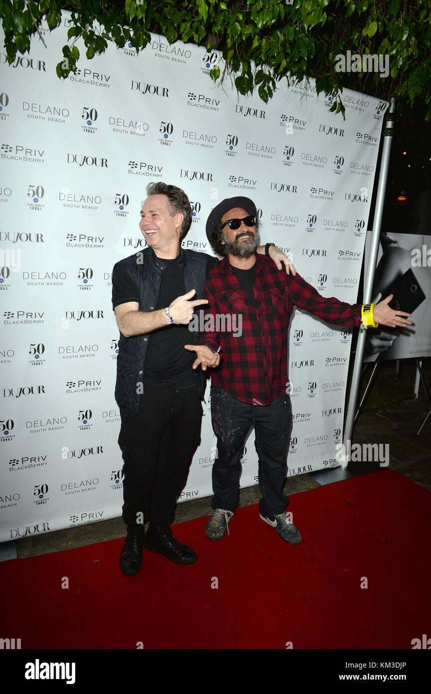 MIAMI BEACH, FL - DECEMBER 01: Jason Binn, Mr. Brainwash attends DuJour ...