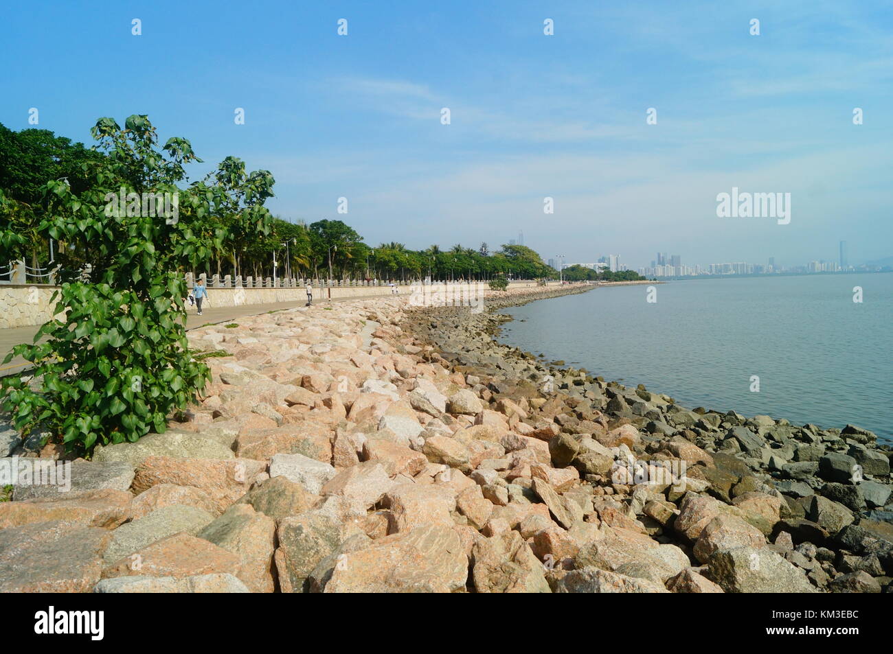 The beach and sea scenery of the Gulf of Shenzhen, a very beautiful ...