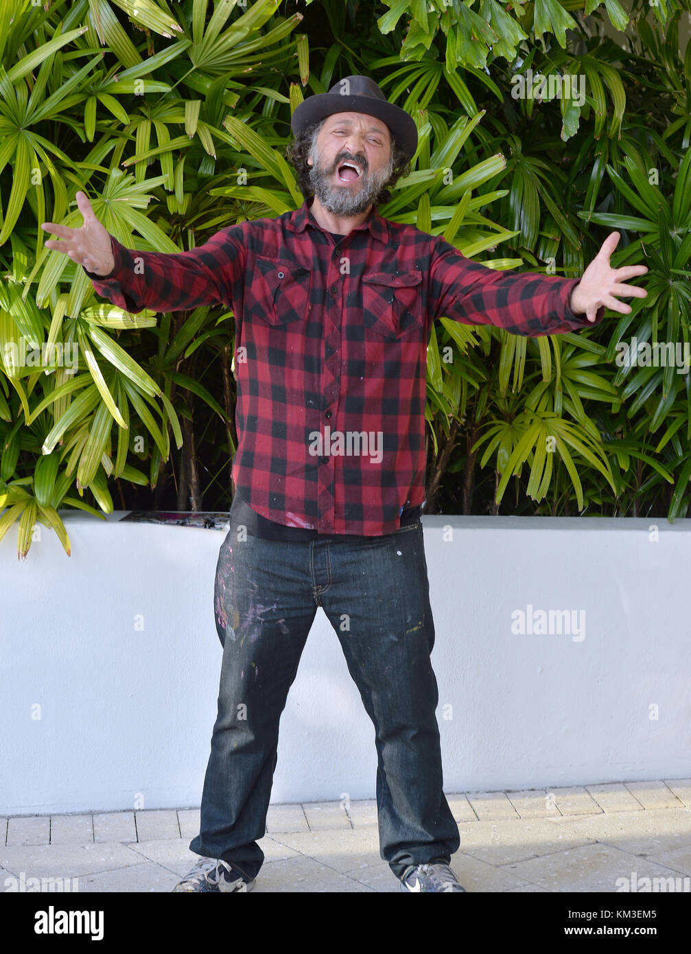 MIAMI BEACH, FL - DECEMBER 01: Mr. Brainwash out and about in South ...