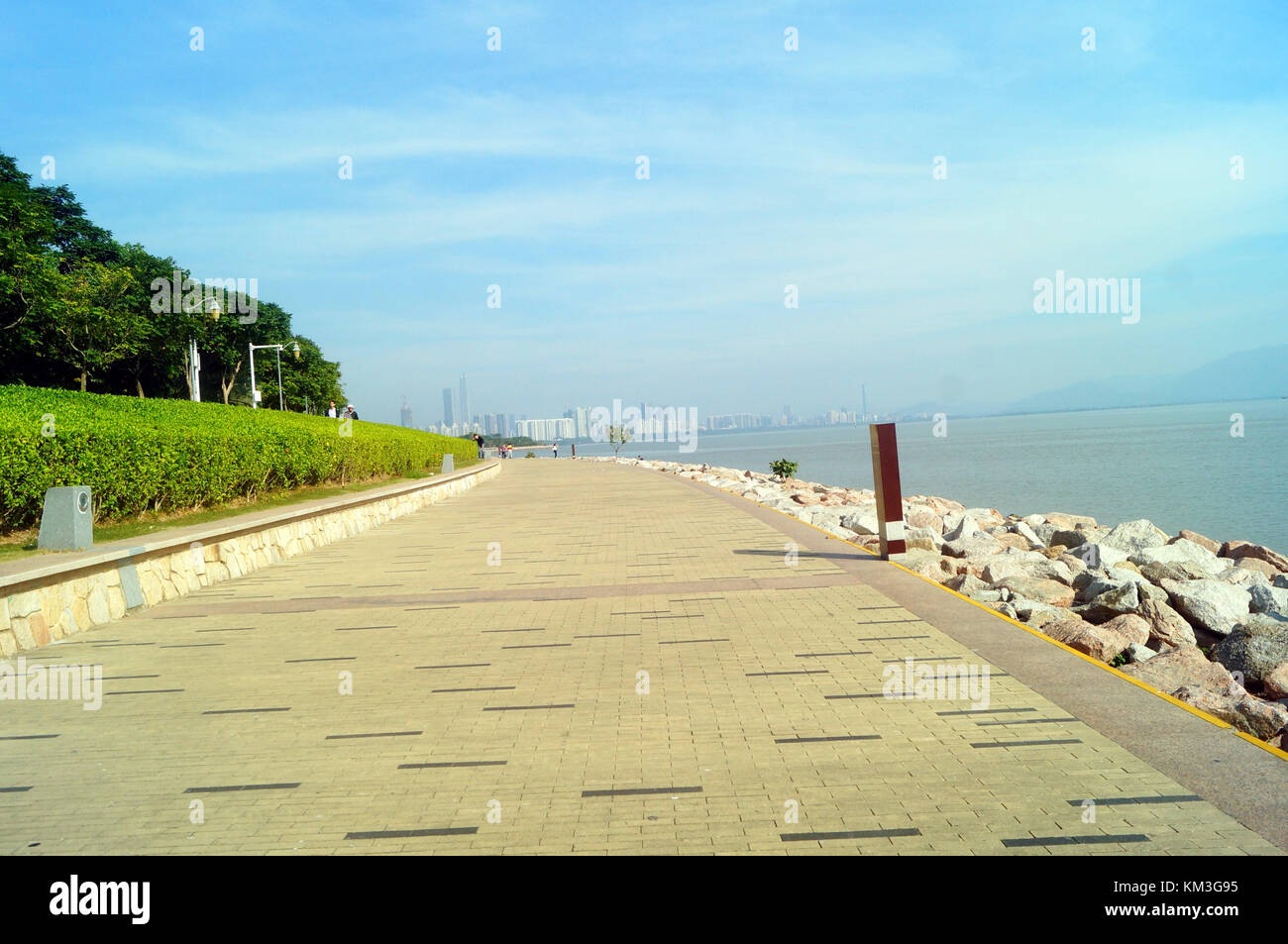 The beach and sea scenery of the Gulf of Shenzhen, a very beautiful ...