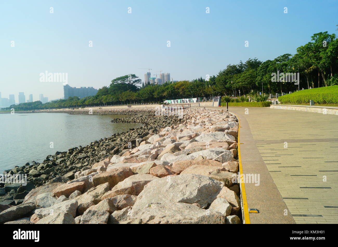The beach and sea scenery of the Gulf of Shenzhen, a very beautiful ...