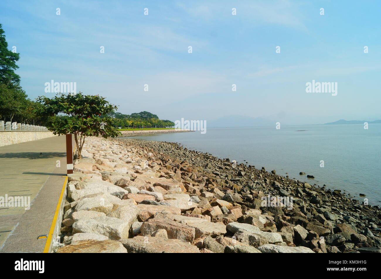 The beach and sea scenery of the Gulf of Shenzhen, a very beautiful ...