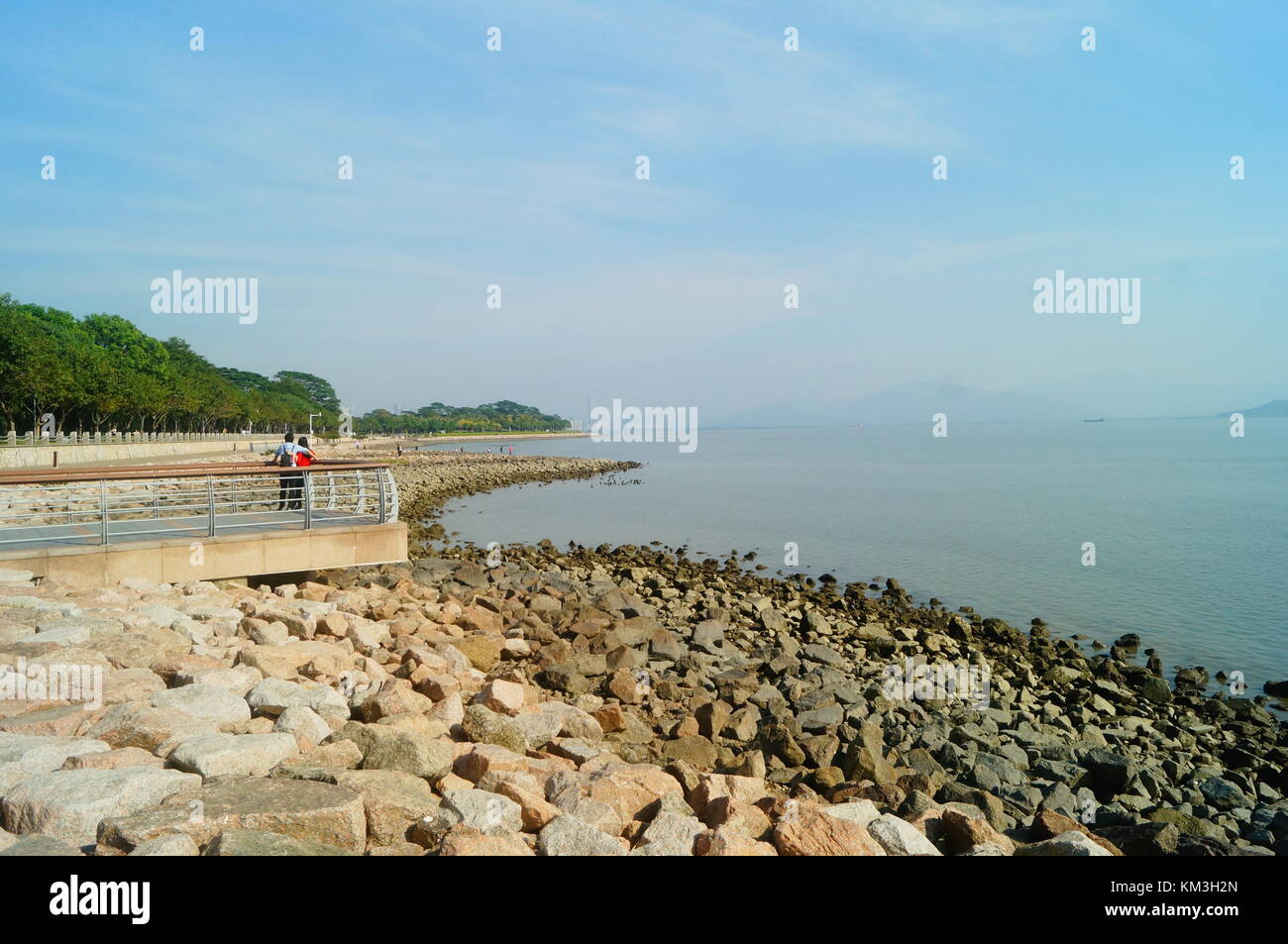 The beach and sea scenery of the Gulf of Shenzhen, a very beautiful ...