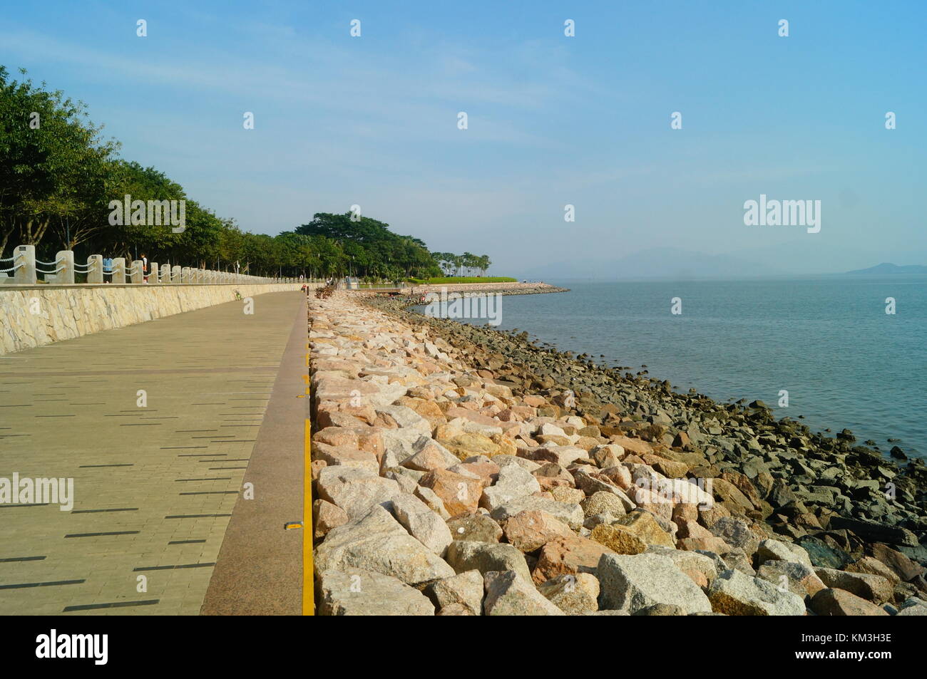 The beach and sea scenery of the Gulf of Shenzhen, a very beautiful ...