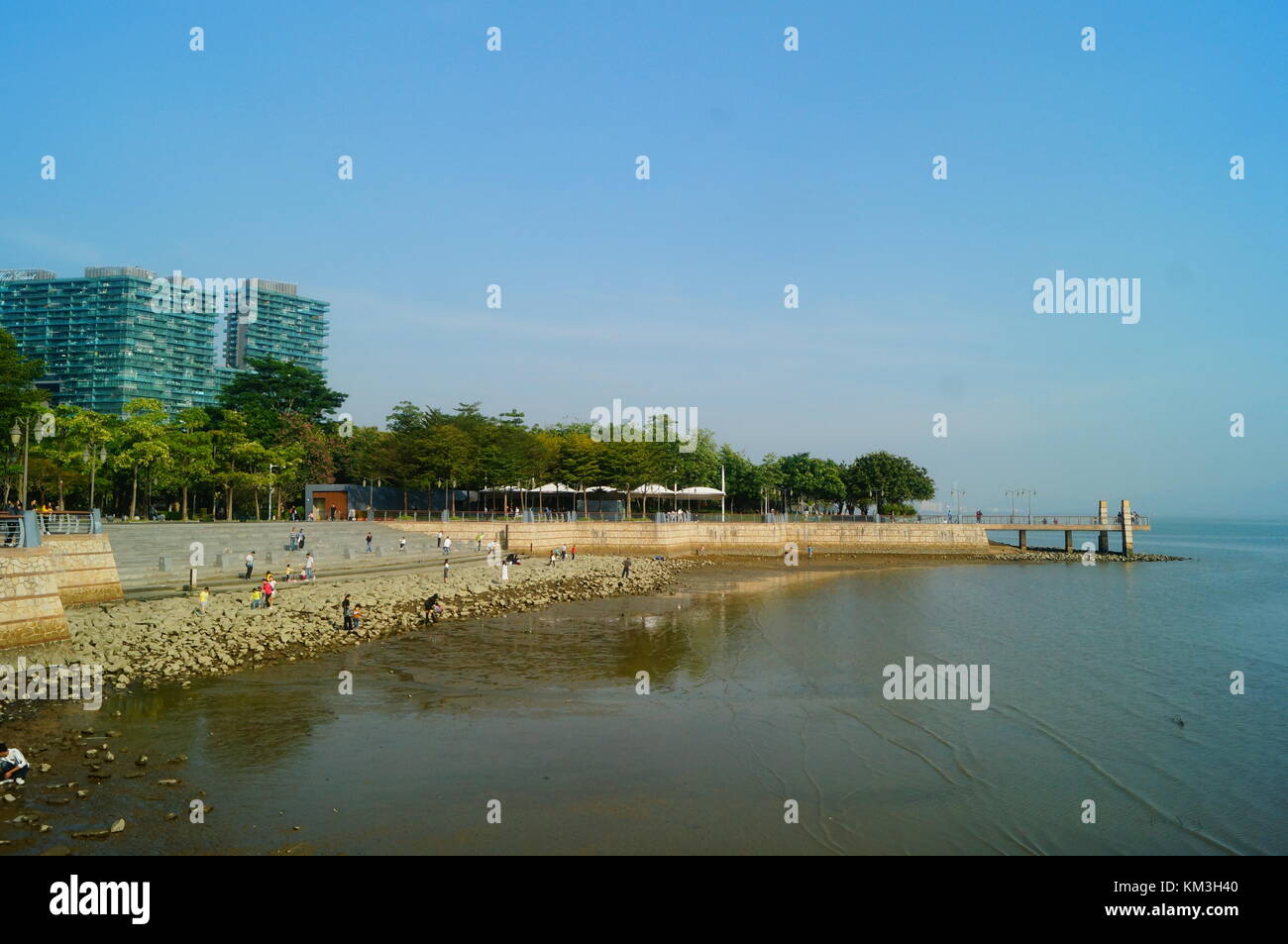 The beach and sea scenery of the Gulf of Shenzhen, a very beautiful ...